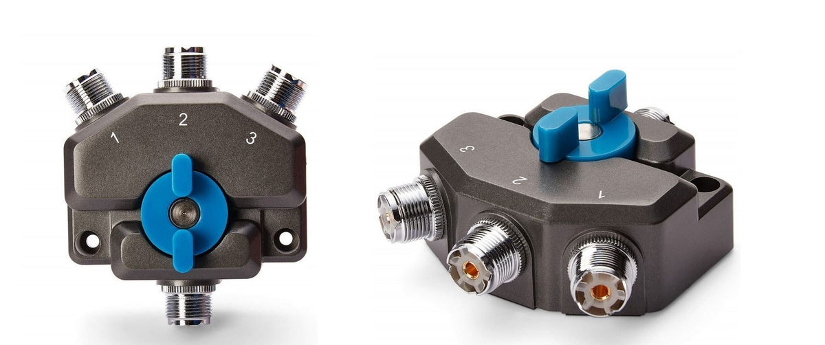 SHARMAN AV-SW3M Way SO239 Antenna Switch Coax Radio HF VHF UHF – P J Box