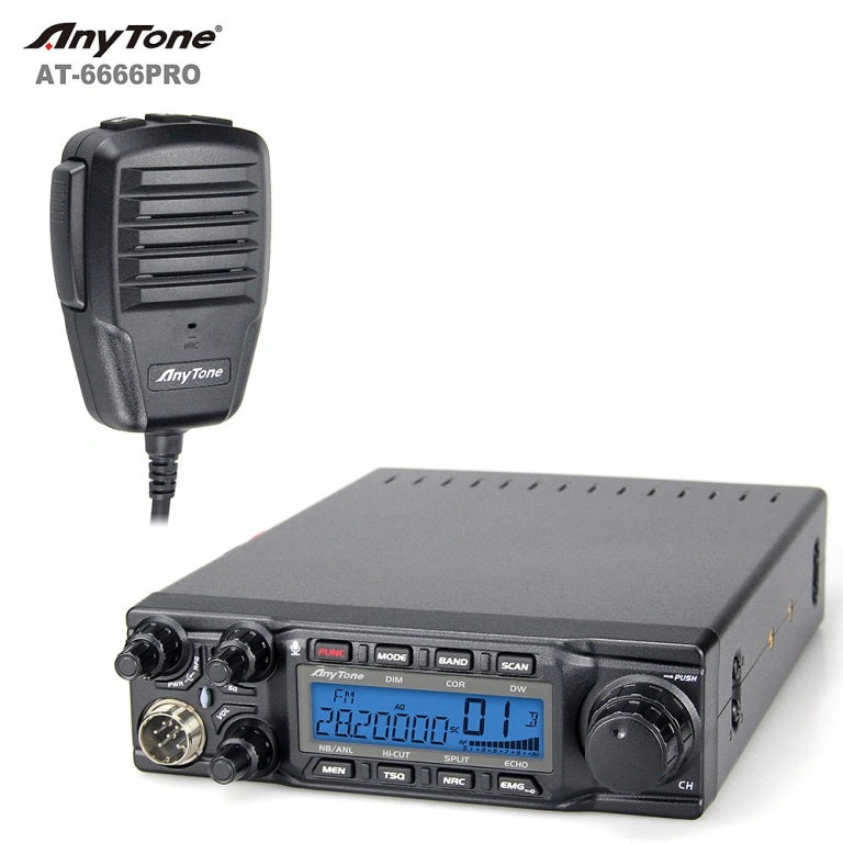 Anytone AT-6666 PRO High Power 10 11 METER Ham CB Radio & Programming ...