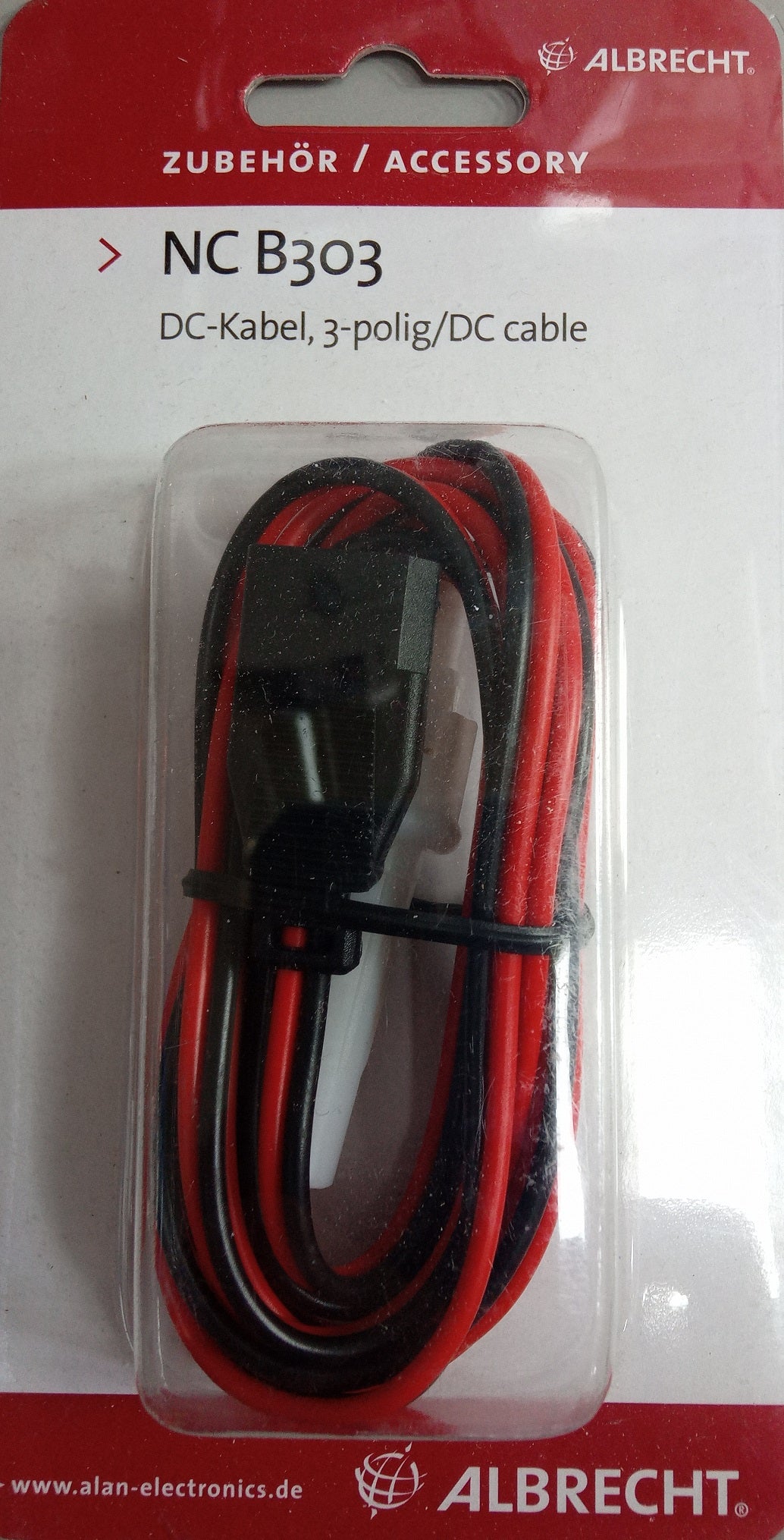Albrecht 3 pin CB Radio DC cable – P J Box