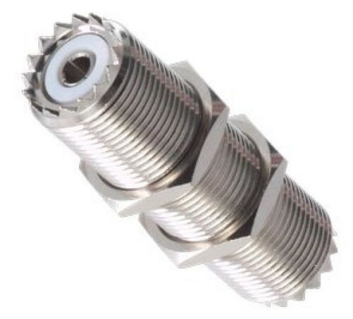 DOUBLE PL259 SO239 BULKHEAD DOUBLE FEMALE ADAPTER JOINER – P J Box