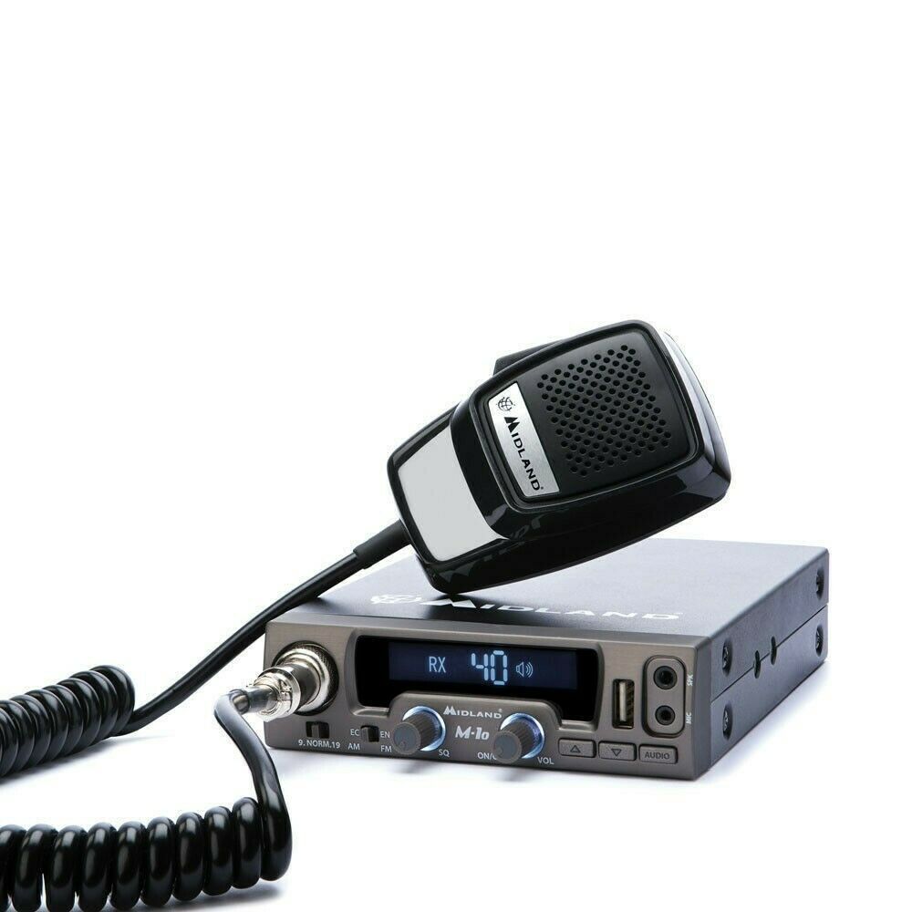 Midland M 10 mobile CB radio with USB/Bluetooth feature 27/81 – P J Box