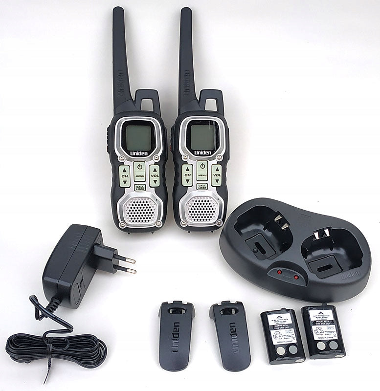 UNIDEN PMR 446 HR 2CK PMR 446 TRANSCEIVERS TWIN PACK OF 2 RADIOS – P J Box